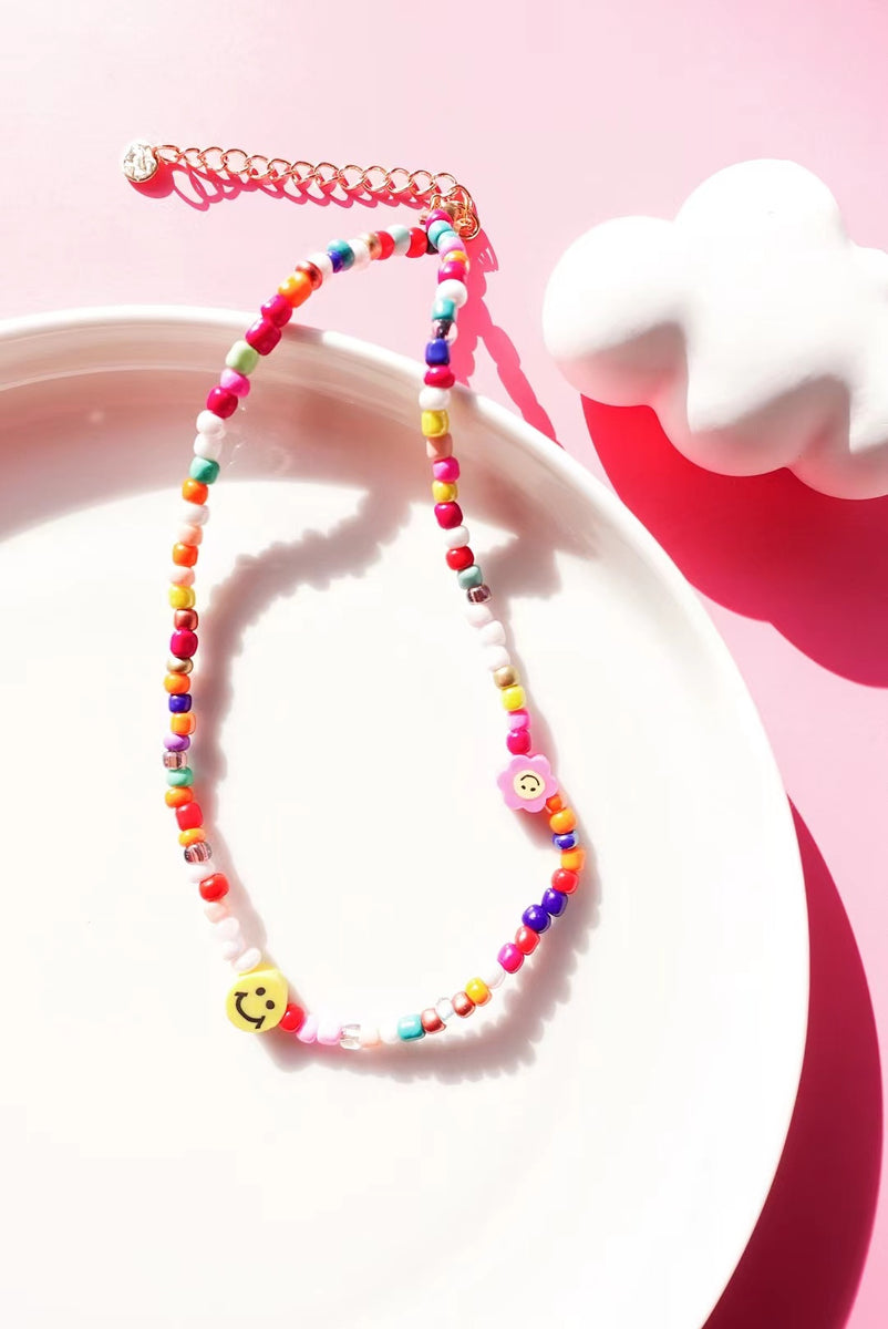 Colorful Beaded Necklace – FunkyPinky