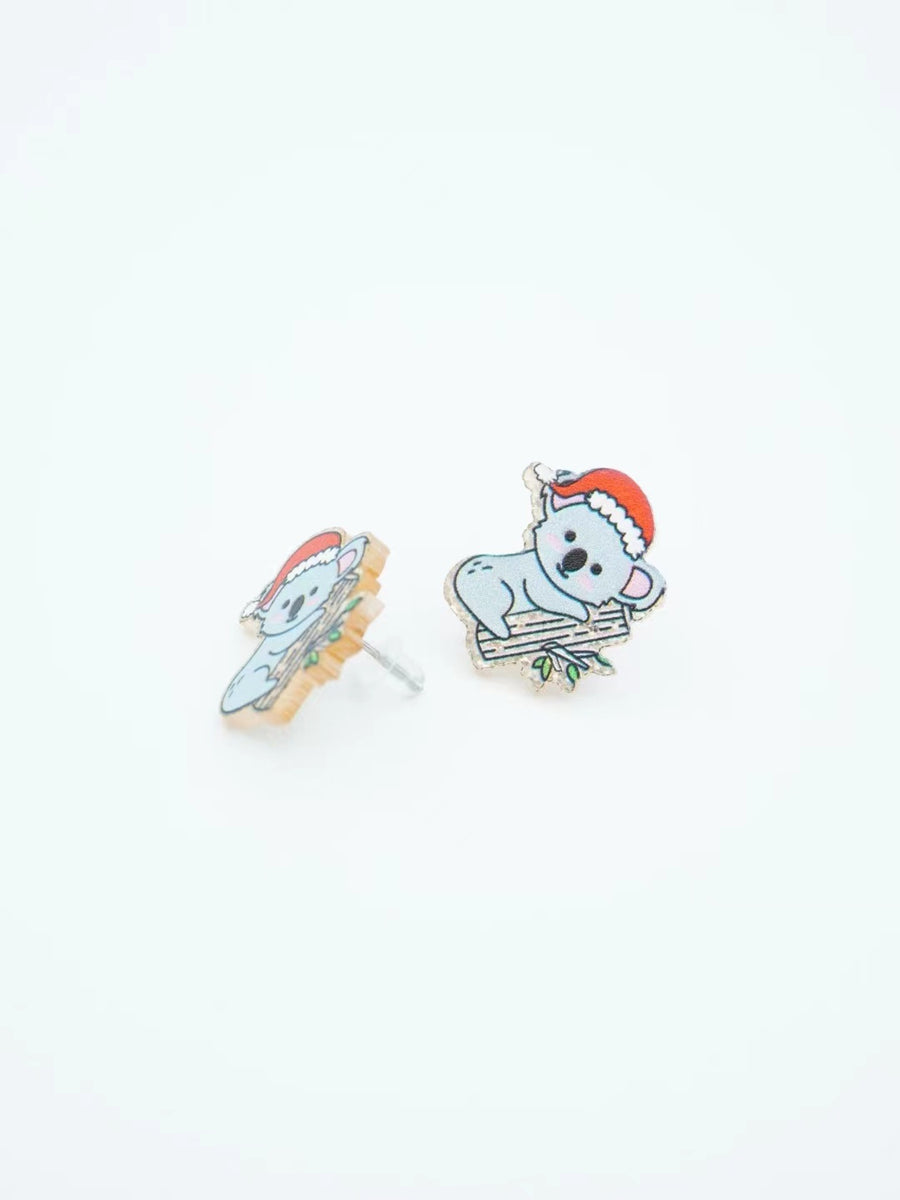 Christmas Koala Stud Earrings – FunkyPinky